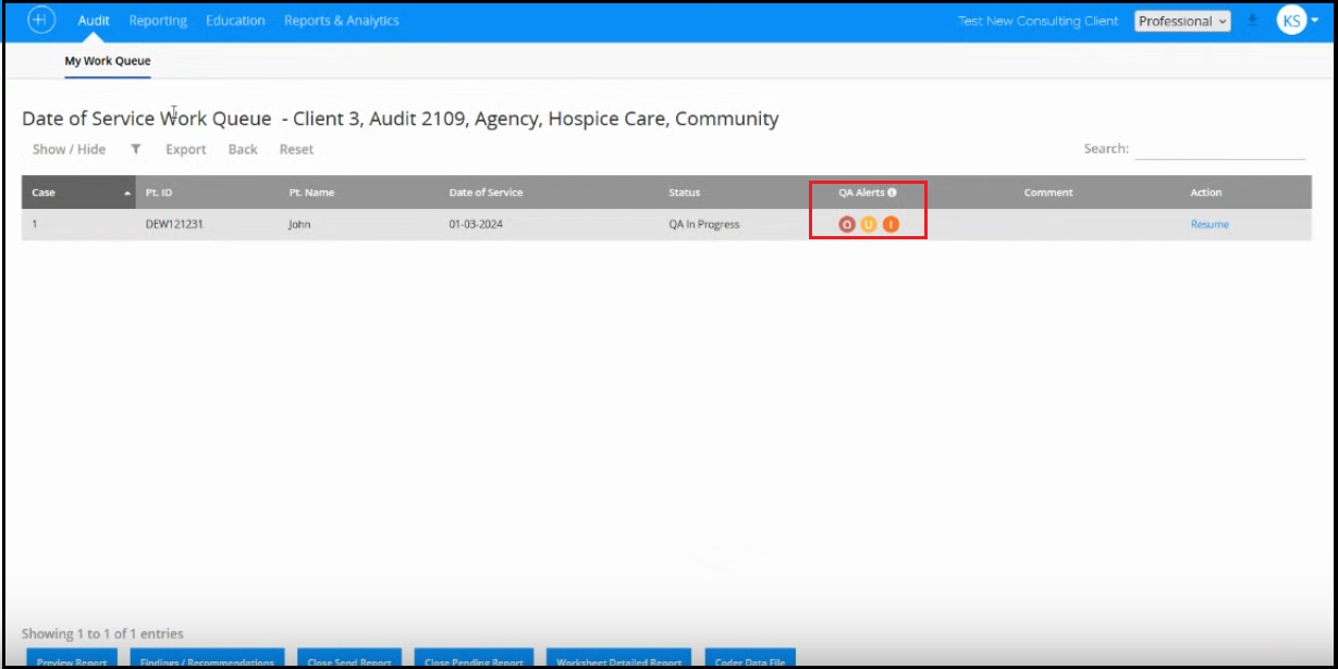 Configuration of the QA Acceptance Alerts – Healthicity Support
