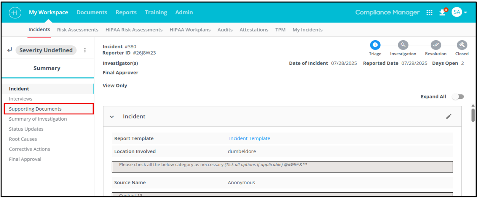 Supporting Documents – Healthicity Support