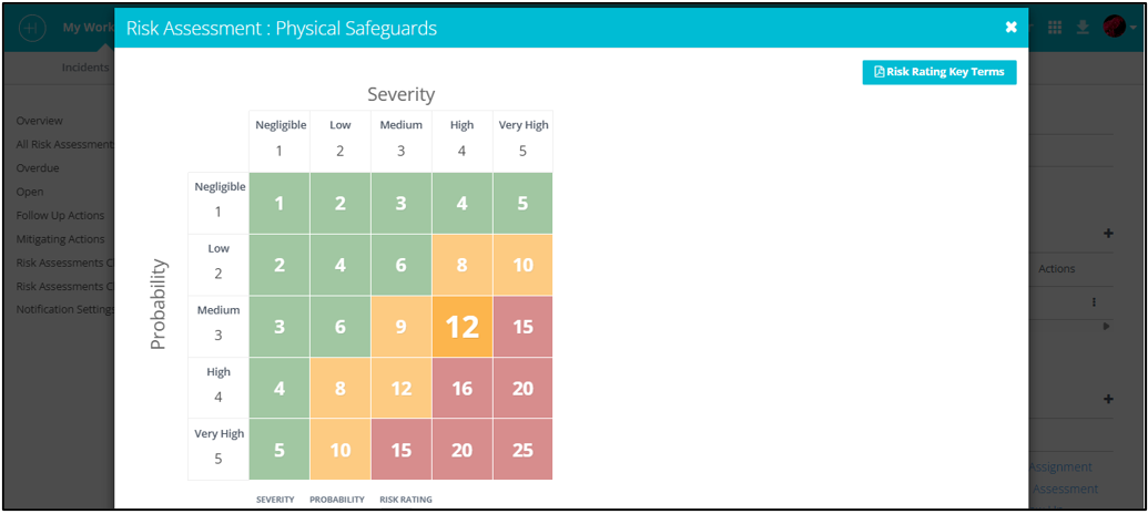 Assign a Risk Assessments Rating – Healthicity Support